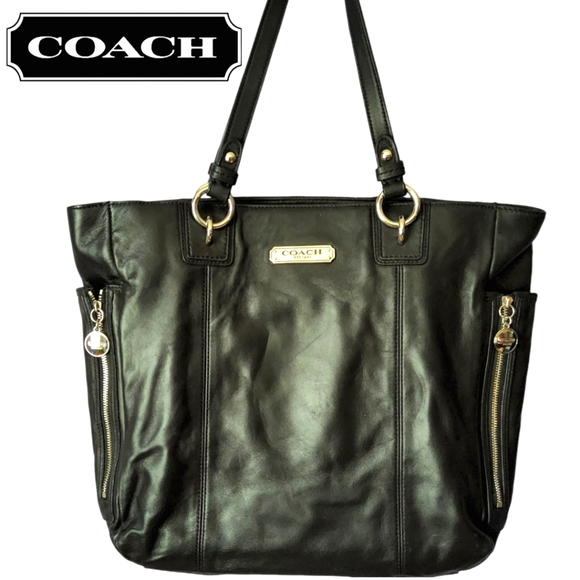 Coach | Bags | New Authentic F9456 Coach North South Gallery Black ...